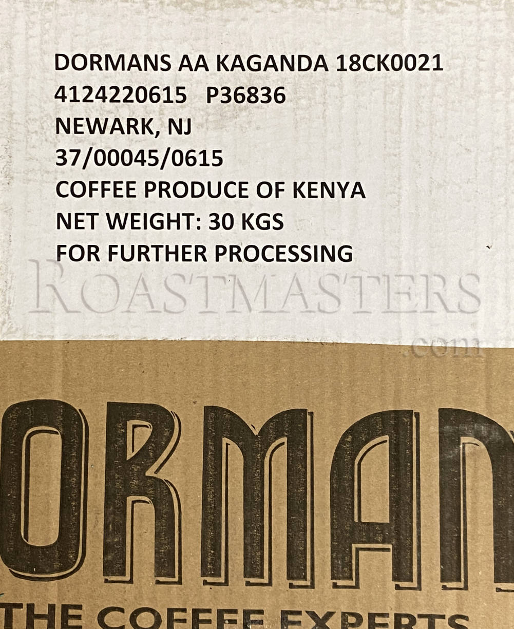 Roastmasters.com: Kenya AA Kaganda